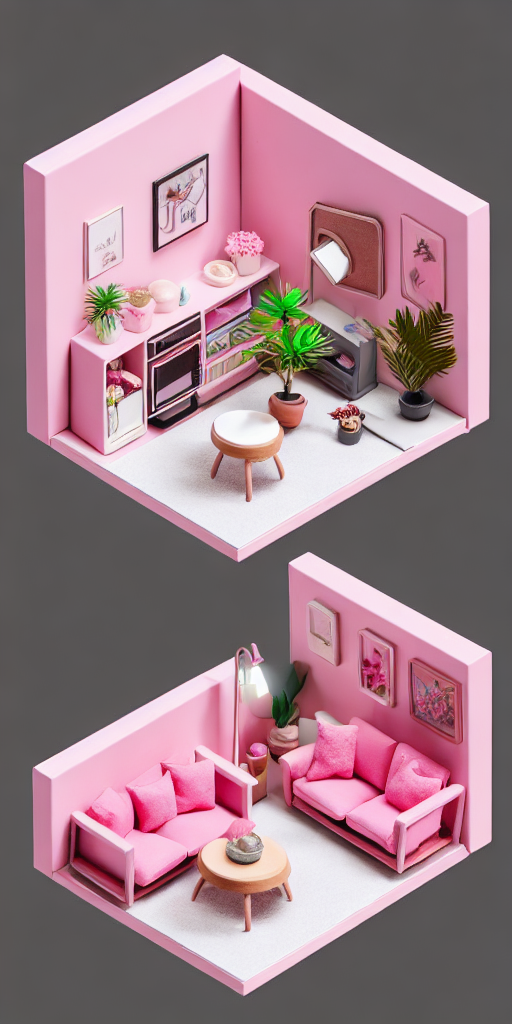 Poolsuite Diffusion prompt: Tiny cute isometric living - PromptHero