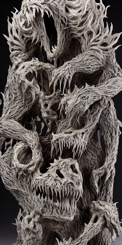 Stable Diffusion prompt: papercut weeping monster of - PromptHero