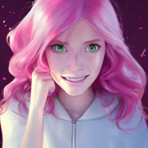 Stable Diffusion prompt: cute girl with long hair and a - PromptHero