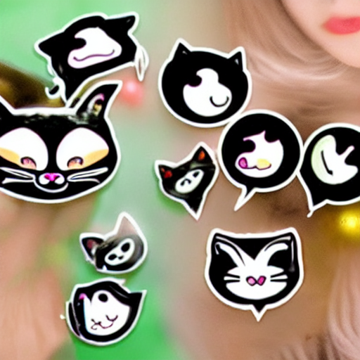 Stable Diffusion prompt: CAT MEMES ( MOJi : black fur . - PromptHero