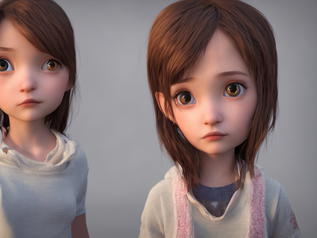 Stable Diffusion prompt: Pixar style little girl, unreal - PromptHero