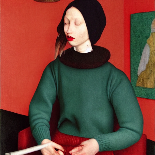 Stable Diffusion prompt: Woman, grey mid long sleek hair, - PromptHero