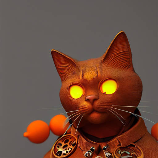 Stable Diffusion prompt: orange steampunk cat, octane - PromptHero