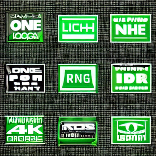 Stable Diffusion prompt: a modern 4k logos in black and - PromptHero