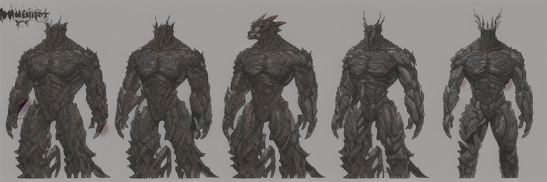 Anything prompt: a humanoid monster made of metal and - PromptHero