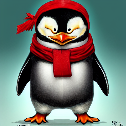 Stable Diffusion prompt: a cute penguin dressed in a - PromptHero