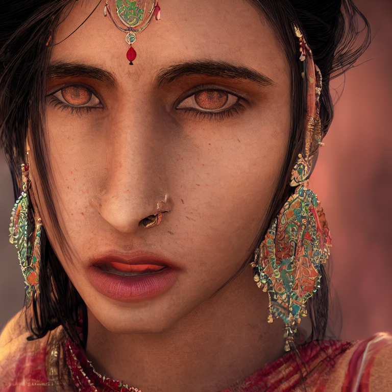 Stable Diffusion prompt: portrait of beautiful indian - PromptHero