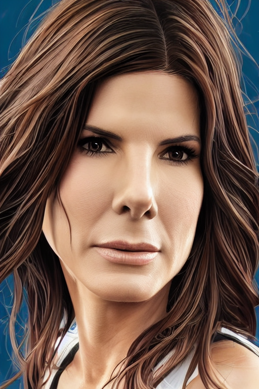 Stable Diffusion prompt: Actress Sandra Bullock as - PromptHero