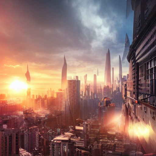 Stable Diffusion prompt: hyper realistic distopic city, - PromptHero
