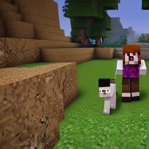 Stable Diffusion prompt: a Minecraft character, highly - PromptHero