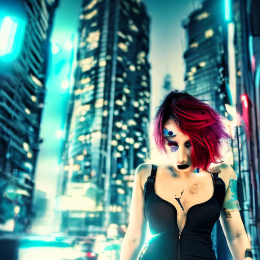 Funko Diffusion prompt: beautiful pale cyberpunk female - PromptHero