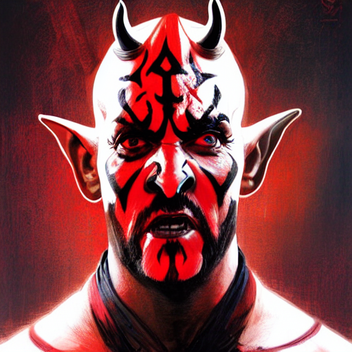 Stable Diffusion prompt: Full height Portrait of Darth - PromptHero