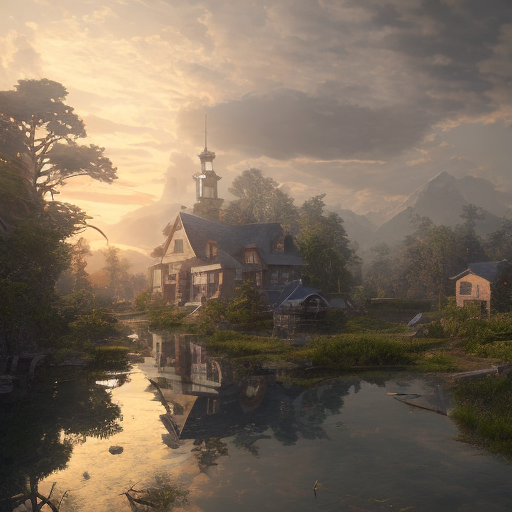 Openjourney prompt: photo of a ultra realistic small town - PromptHero