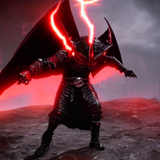 Stable Diffusion prompt: armoured chained demon using - PromptHero