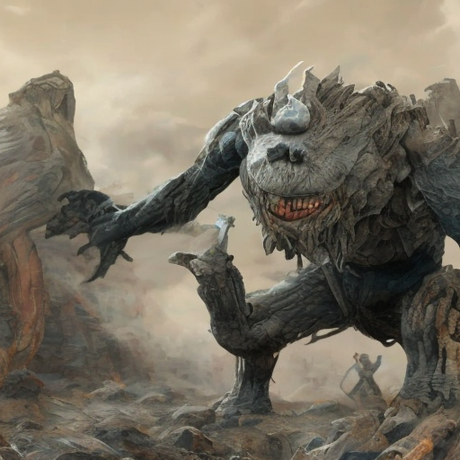 Openjourney prompt: Monster made of mud and dirt, 8K - PromptHero