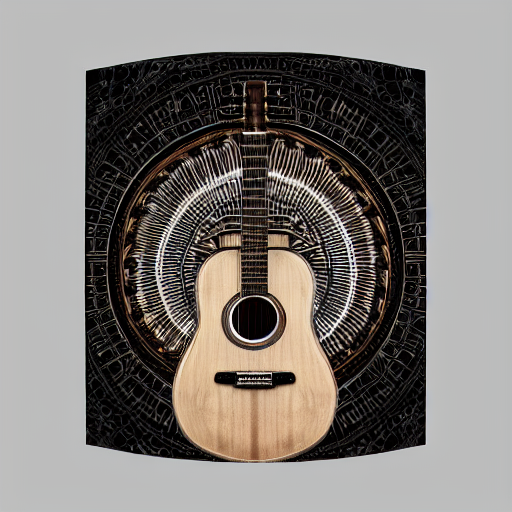 Stable Diffusion prompt: 11 strings guitar, god, heaven, - PromptHero
