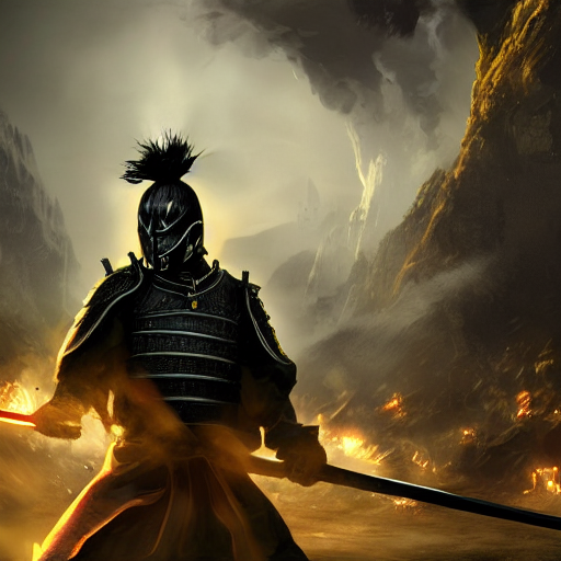 Stable Diffusion prompt: a dark samurai killing a - PromptHero