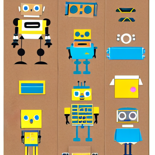 Stable Diffusion prompt: a cute Robot made out of - PromptHero