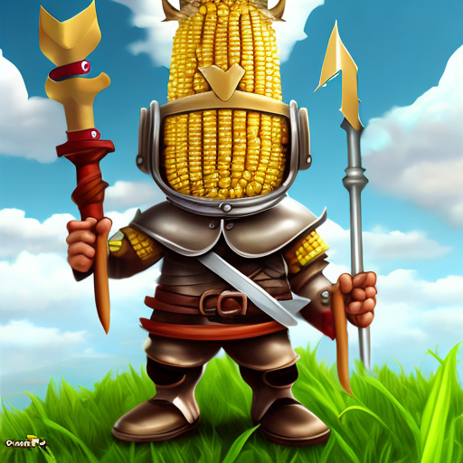 Openjourney prompt: cute corn knight --ar 2:3 - PromptHero