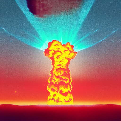 Stable Diffusion prompt: nuclear explosion retrowave - PromptHero