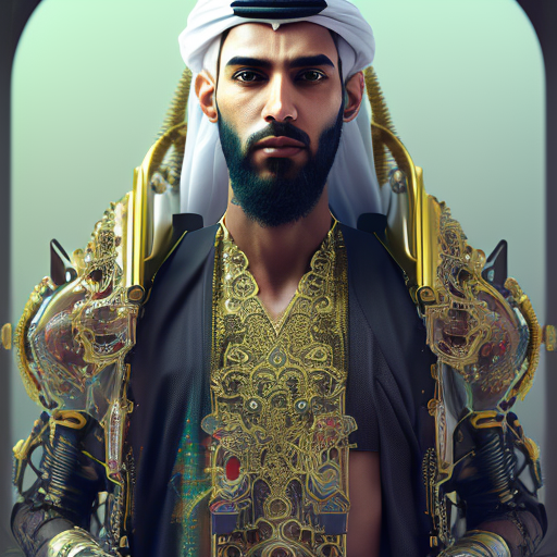Openjourney prompt: octane render of cyberpunk arab - PromptHero