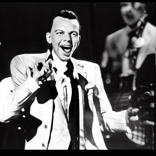 Stable Diffusion prompt: a young frank sinatra playing - PromptHero