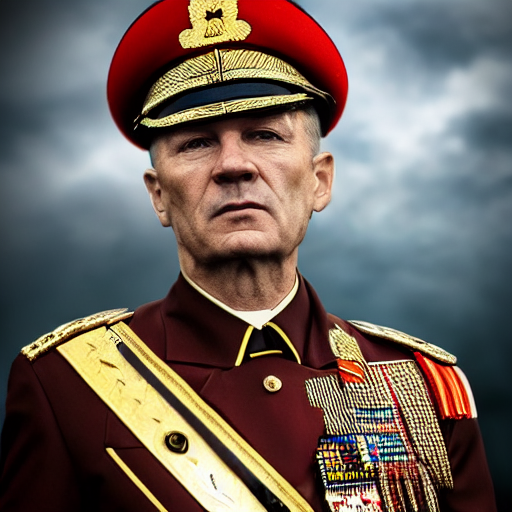 Stable Diffusion prompt: Russian general serious, stoic - PromptHero