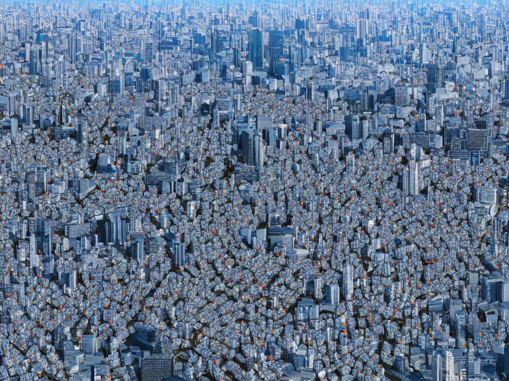 Stable Diffusion prompt: AERIAL VIEW OF TOKYO, ultra - PromptHero