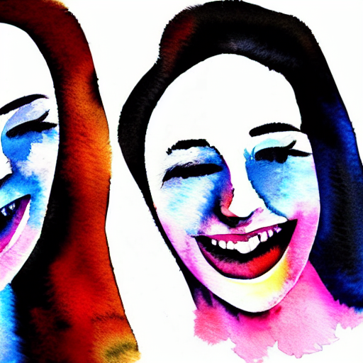 Stable Diffusion prompt: abstract watercolor female faces - PromptHero