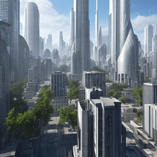 Openjourney prompt: hyper-realistic future city wide shot - PromptHero