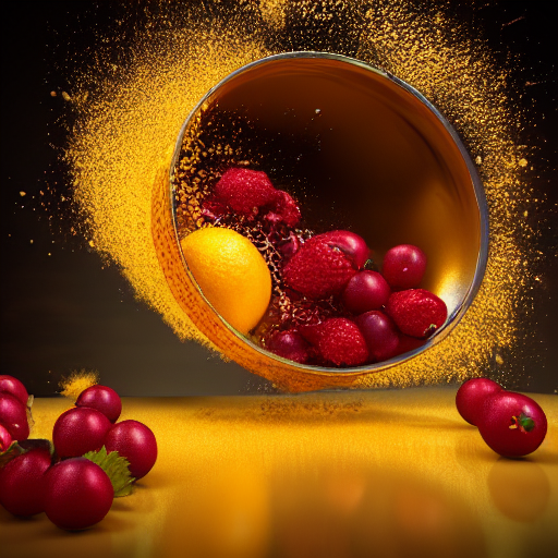 Stable Diffusion prompt: fruit juice explosion, bowl on - PromptHero
