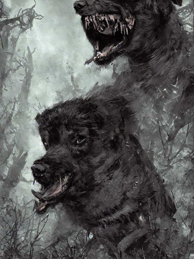 Stable Diffusion prompt: demonic rottweiler, dead eyes, - PromptHero