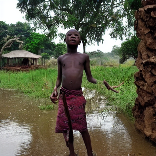 Stable Diffusion prompt: African prince in rain - PromptHero
