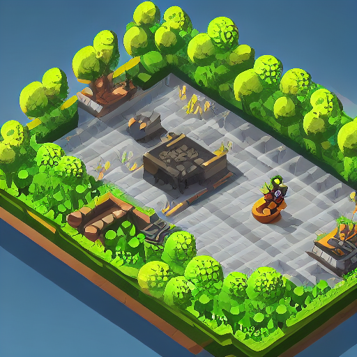 Poolsuite Diffusion prompt: 3d isometric, level design, - PromptHero