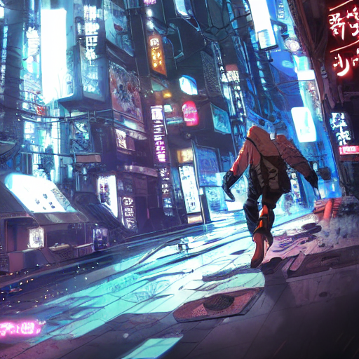 Stable Diffusion prompt: action design,Cyberpunk: - PromptHero