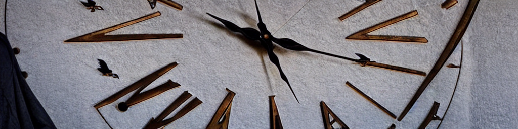 Stable Diffusion prompt: A giant wall clock hanging in a - PromptHero