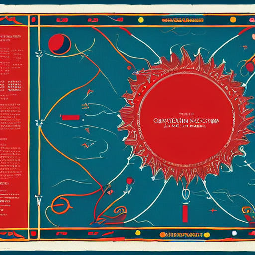 Stable Diffusion prompt: crimson infographic of the - PromptHero