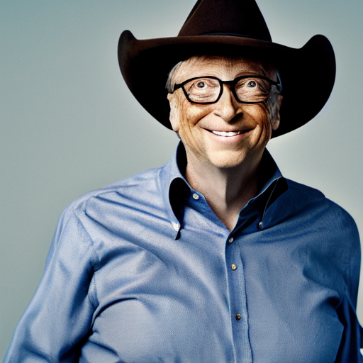 Stable Diffusion prompt: bill gates as a cowboy. Ultra - PromptHero