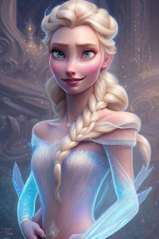 Openjourney prompt: Elsa, fantasy, intricate, elegant, - PromptHero
