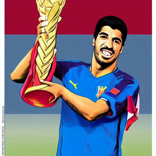 Luis Suarez Plays in the FIFA World Cup Qatar 2022 • An AI Story