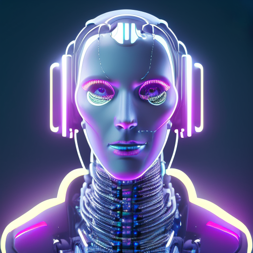 Openjourney prompt: Profile picture of a cyberpunk bot, - PromptHero