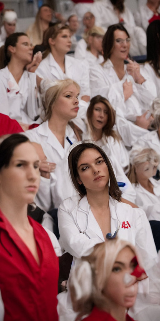 Stable Diffusion prompt: Women dressed as nurses, white - PromptHero