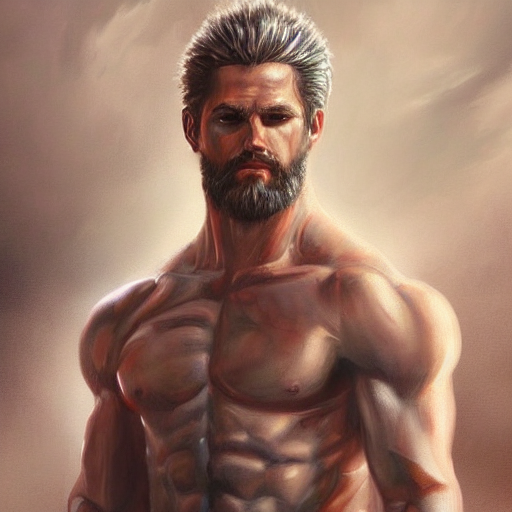 Stable Diffusion prompt: painted portrait of god of - PromptHero