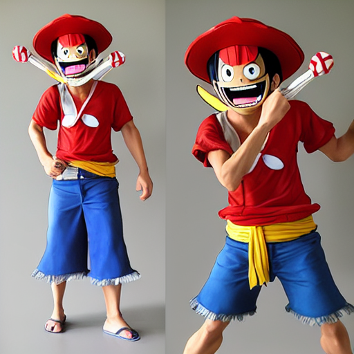 Stable Diffusion prompt: A paper cosplay one piece monkey - PromptHero