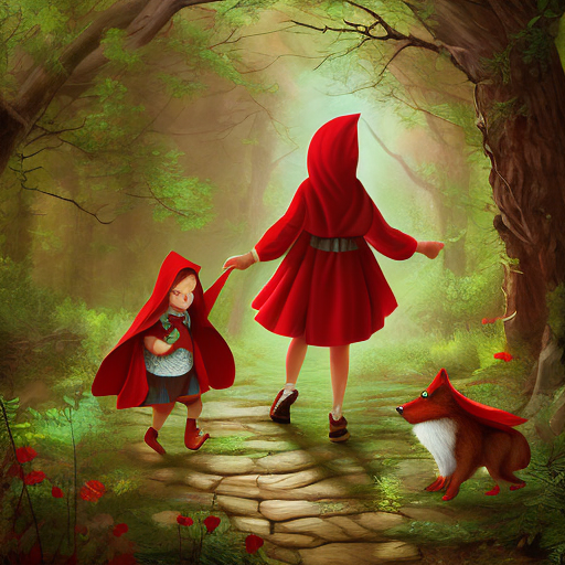 Little Red Riding Hood Returns • An AI Story