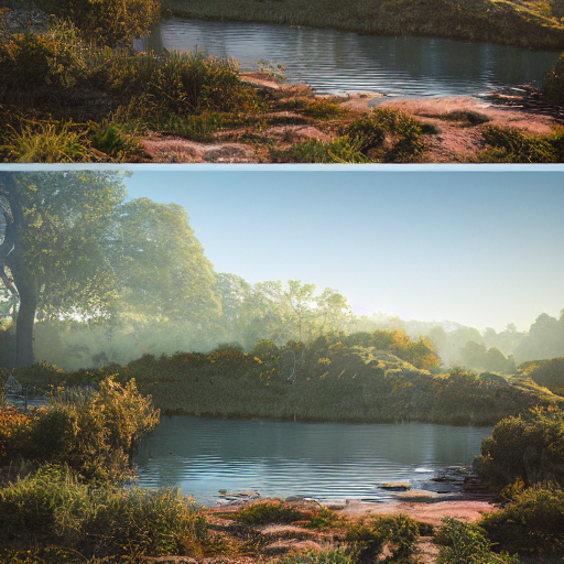 Stable Diffusion prompt: peaceful landscape, cinematic, - PromptHero