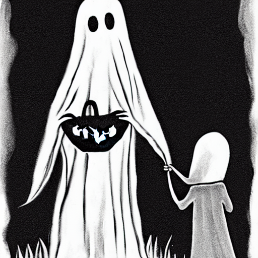 Stable Diffusion prompt: a very friendly ghost, female, - PromptHero