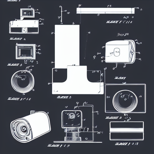 Stable Diffusion prompt: blueprints of a security camera, - PromptHero