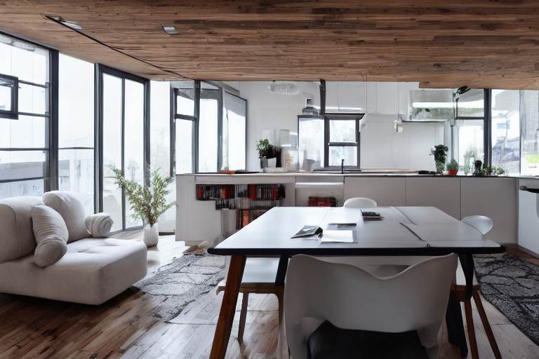 Stable Diffusion prompt: interior design, open plan, - PromptHero