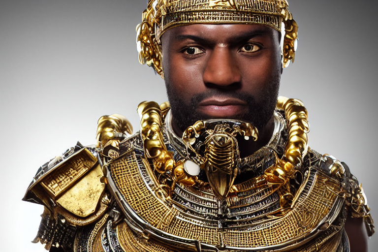 Stable Diffusion prompt: Close-up portrait of a Nubian - PromptHero